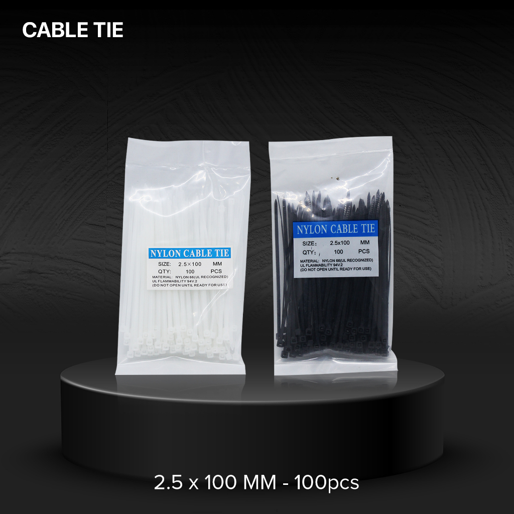 Jual Nylon Kabel Ties 10cm isi 100pcs Cable Tie Insulock 2.5x100mm 10 cm Insulok Tis | Shopee ...