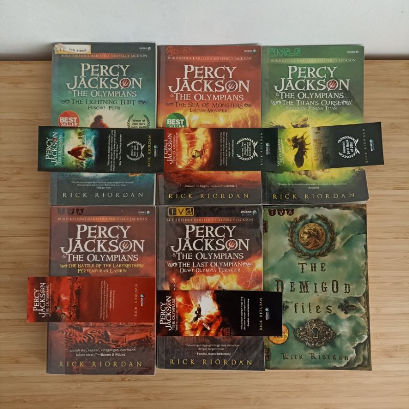 Jual Preloved Buku Novel Percy Jackson and the Olympians Series & The ...