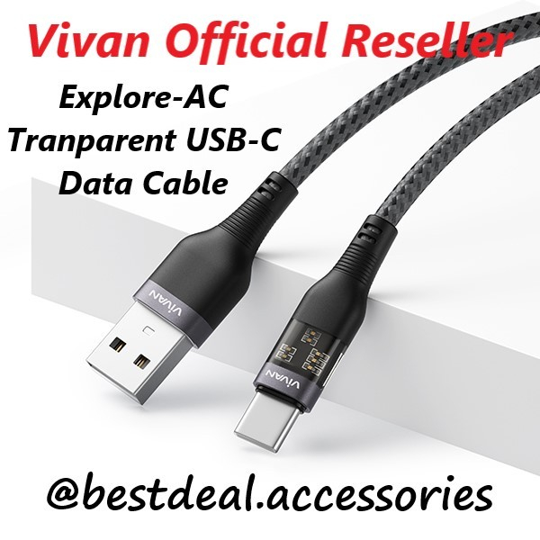 Jual Vivan Explore-AC Kabel Data Cable USB-C 100cm 3A Fast Charging ...