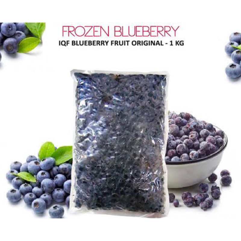 Jual Blueberry Frozen Beku Import 1 KG | Shopee Indonesia