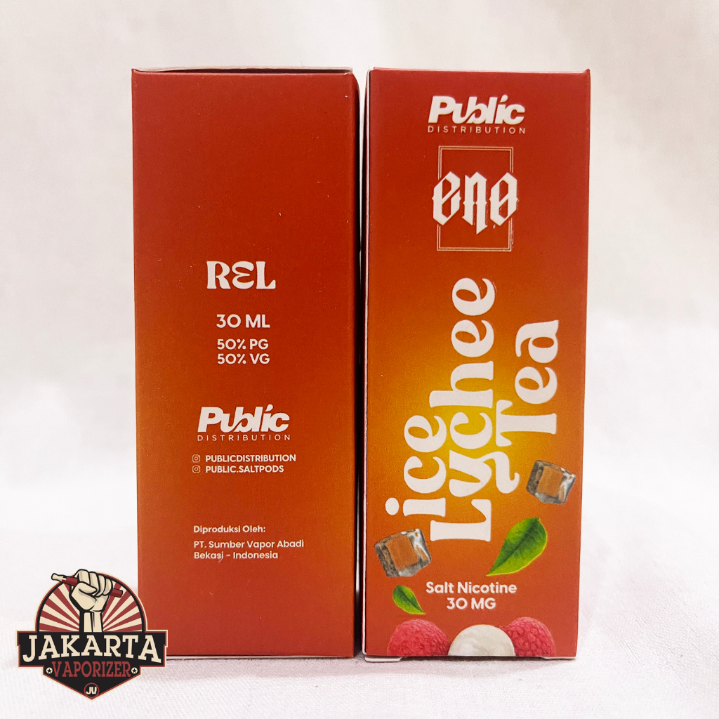 Jual [SALT] ELO ENO ICE LYCHEE TEA SALTNIC 30ML 30MG BY PUBLIC | Shopee ...