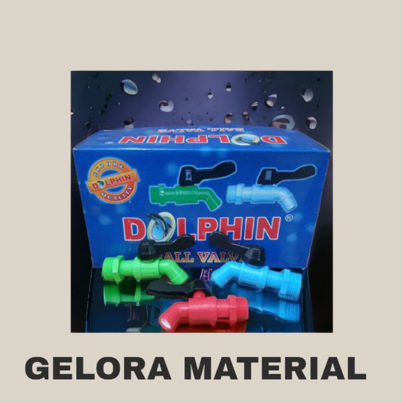 Jual Kran tembok PVC 1/2 , 3/4 / Kran Dolphin | Shopee Indonesia
