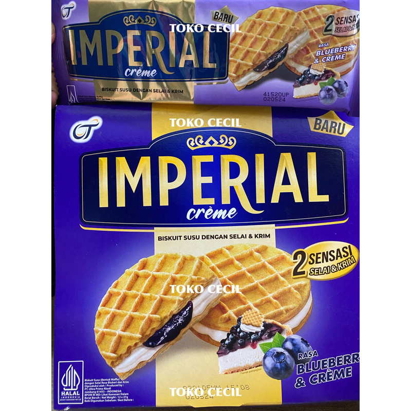 Jual Imperial Creme Waffle 1 Box isi 12 Bungkus @27gr Biskuit Susu ...
