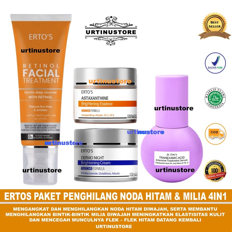 Jual Ertos Paket 4 In 1 (Facial Treatment New Retinol, Dr Ertos Intensive Treatment ...