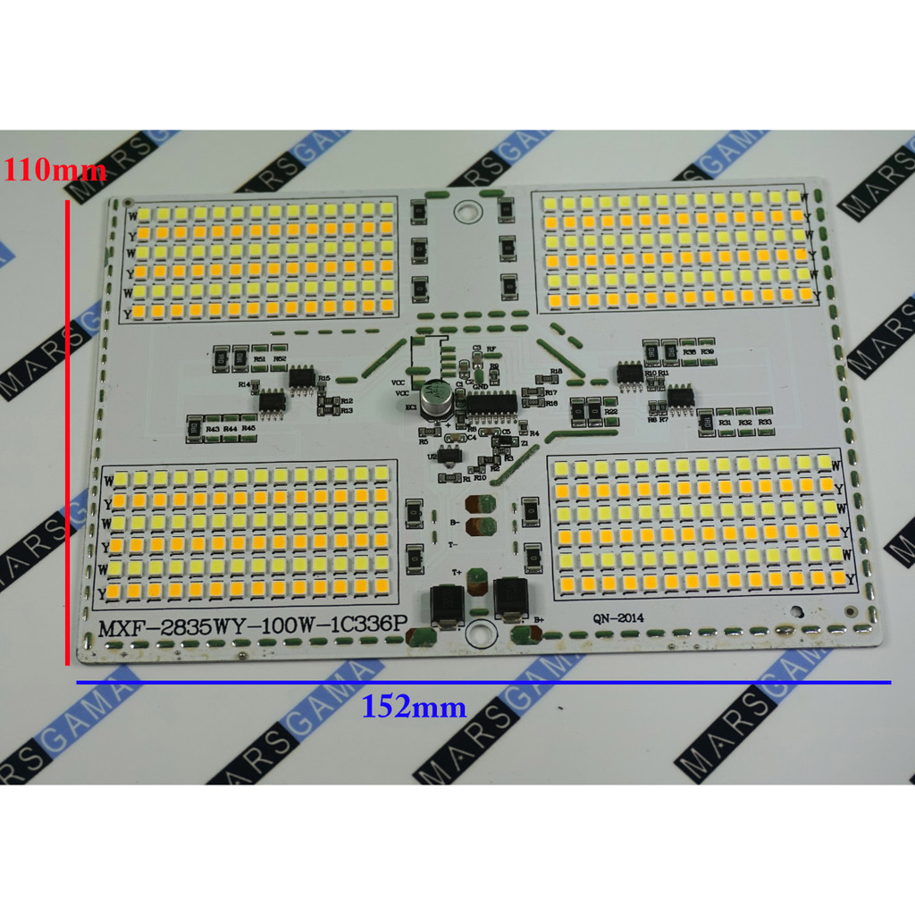 Jual PCB papan Led smd 2835 input 3.7v - 4.2v 18650 DIY led solar panel ...