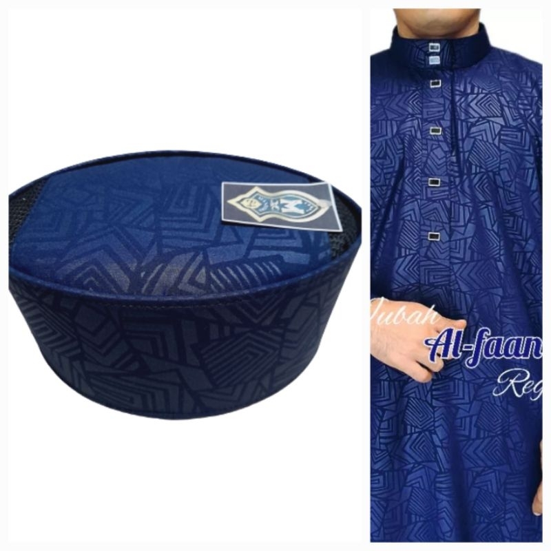 Jual peci songkok hitam sultan embos premium ethnic peci malaysia ...