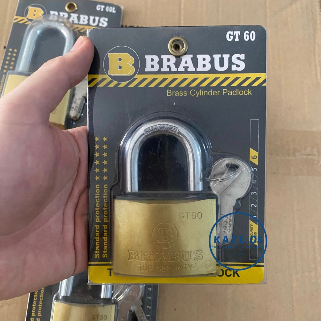 Jual ASLI 100% GEMBOK KUNINGAN BRABUS 40MM 50MM 60MM GT LEHER PANJANG ...