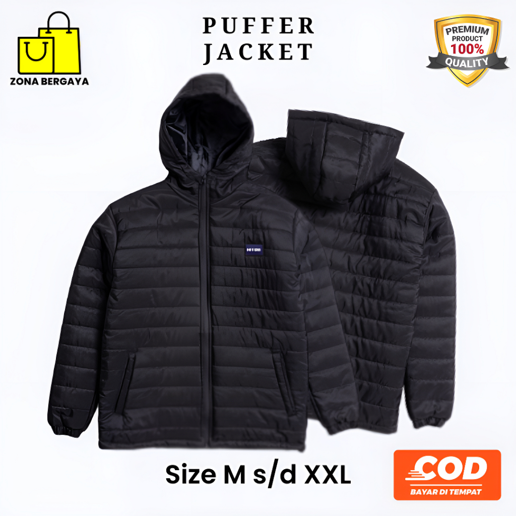 Jual Jaket Puffer Pria Keren Tebal Padded Jacket Hoodie Outdoor ...