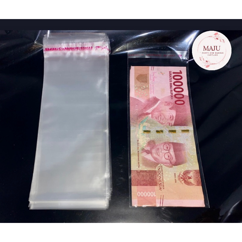 Jual Plastik OPP 7x15 / Plastik Uang / Plastik Money Bouquet / Plastik ...