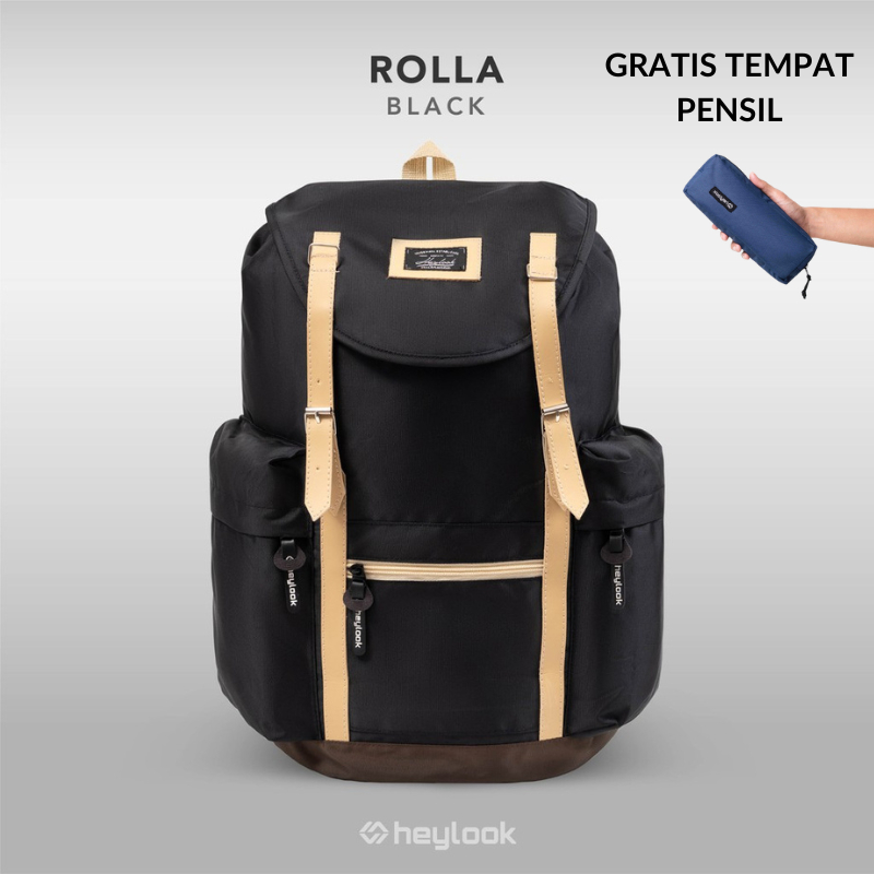 Jual Tas Ransel Backpack Pria Wanita Fashion Bahan Kanvas Tas Sekolah ...