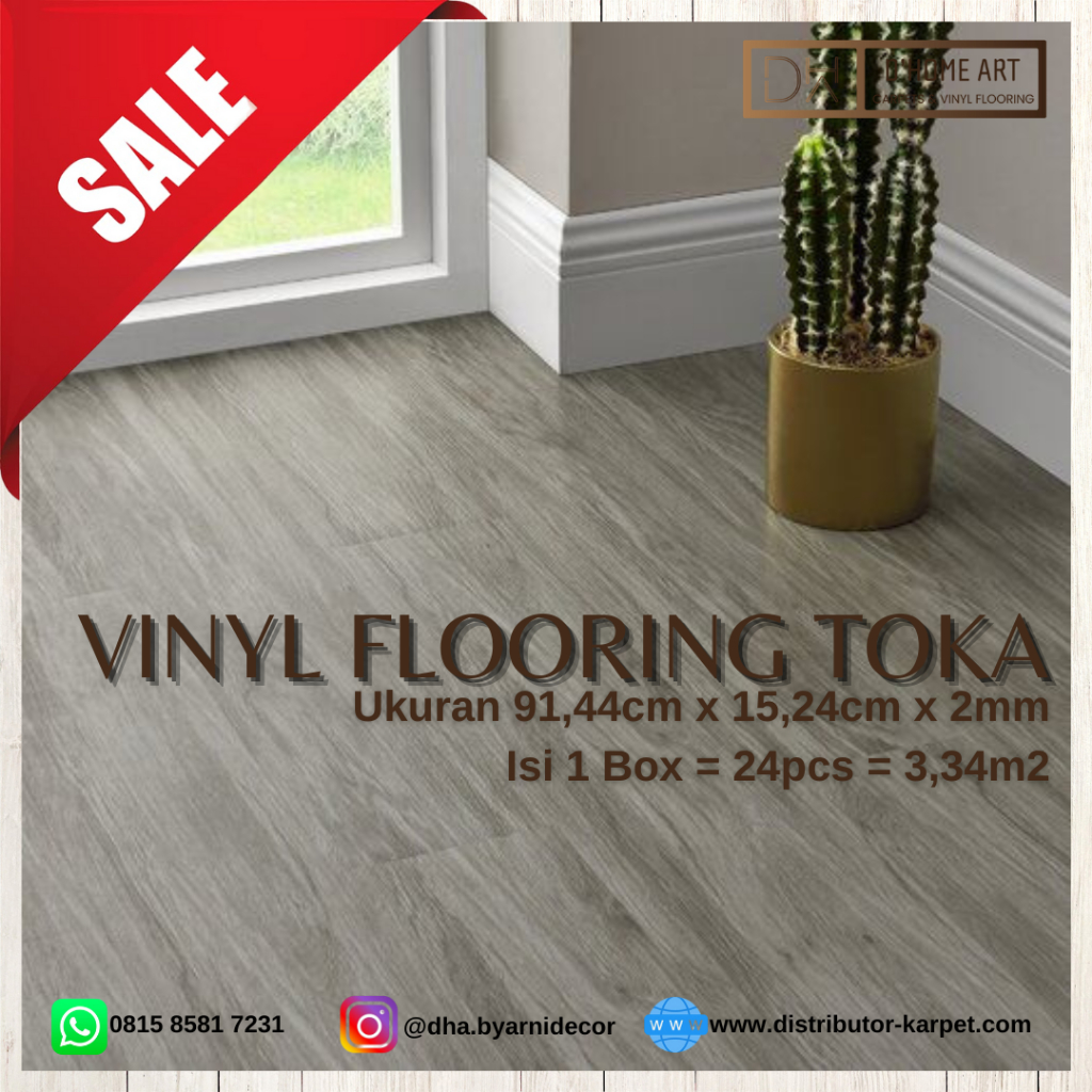 Jual Lantai Vinyl Motif Kayu Toka Anti Rayap & Air Tebal 2mm | Shopee Indonesia