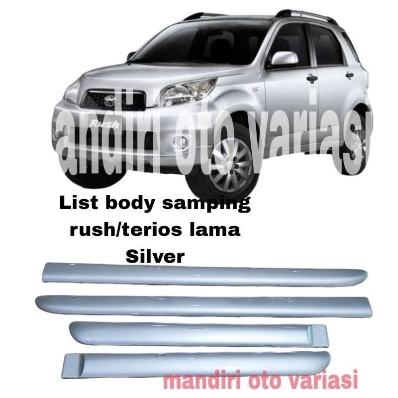 Jual List body pintu samping rush lama silver | Shopee Indonesia