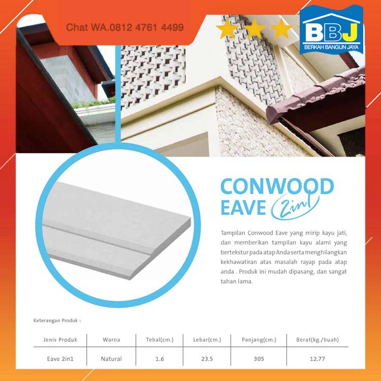 Jual CONWOOD EAVE / Conwood Listplank 2in1 | Shopee Indonesia