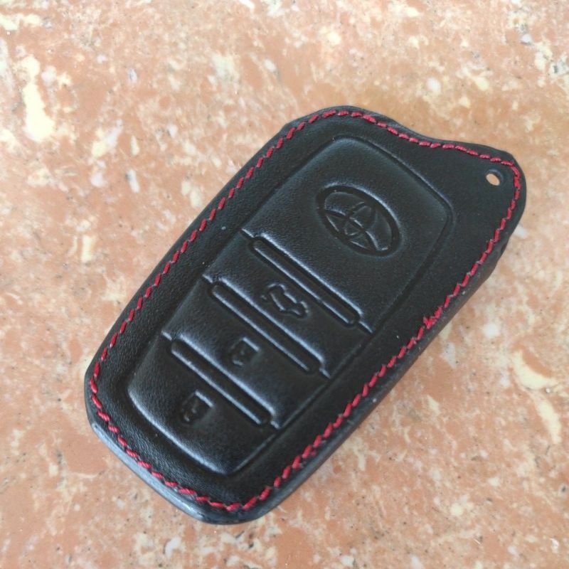 Jual sarung cover kulit remot kunci mobil toyota inova innova zenix ...