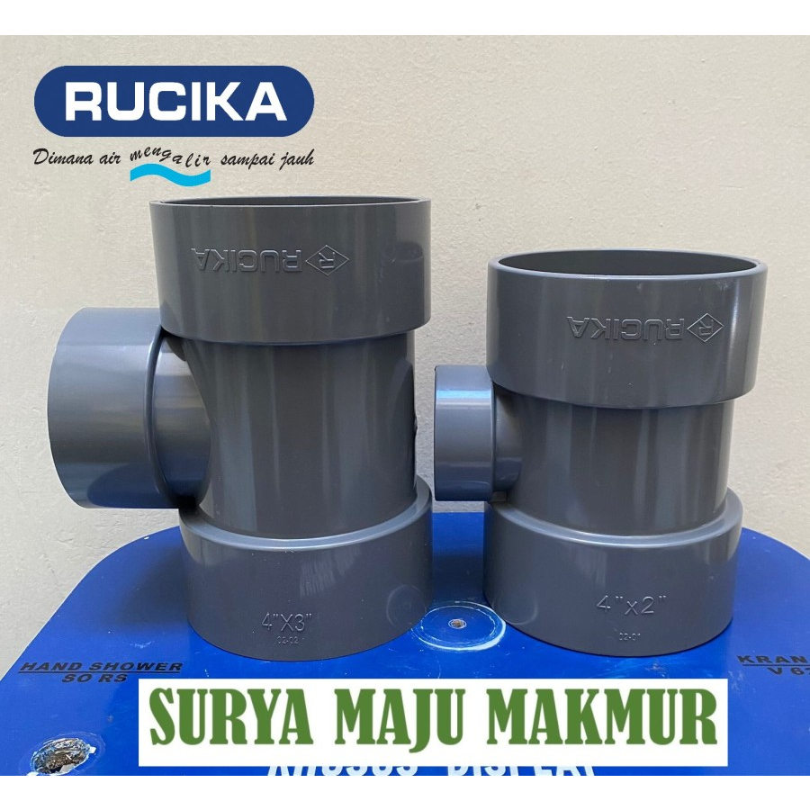 Jual REDUCING TEE RUCIKA 4 X 3" inch 4 X 2" 4 x 1-1/2" inch 1,5 inch vlok tee VERLOP TEE RUCIKA ...