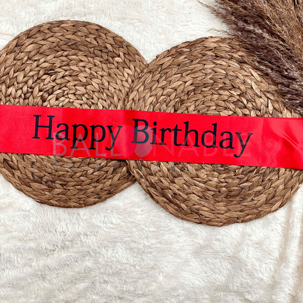 Jual Selempang Happy Birthday | Sweet Seventeen | Ulang Tahun SABLON ...