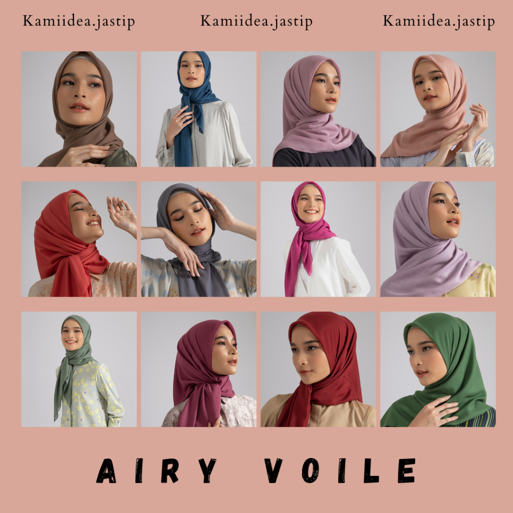Jual Airy Voile Kamiidea Kami Idea Segiempat | Shopee Indonesia