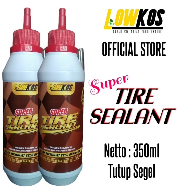 Jual LOWKOS - CAIRAN BAN TUBLES BOTOL PUTIH SEGEL TIRE SEALANT ORIGINAL ...