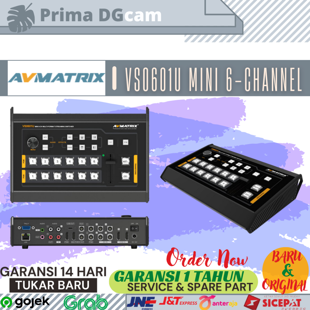 Jual AVMATRIX VS0601U Mini 6-Channel Multi-Format AV Switcher | Shopee ...