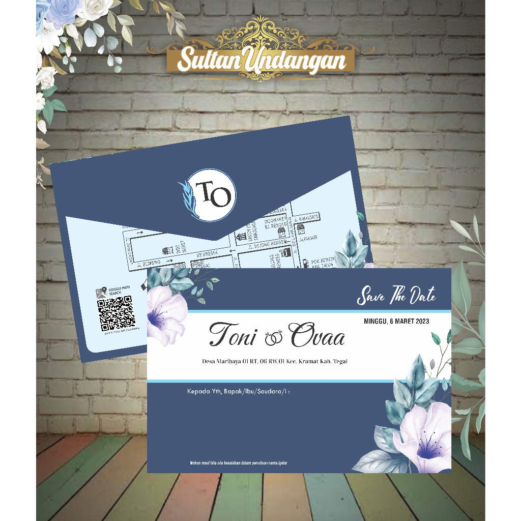 Jual Undangan Pernikahan Semi Amplop Lipat 3 SULTAN UNDANGAN | Shopee ...