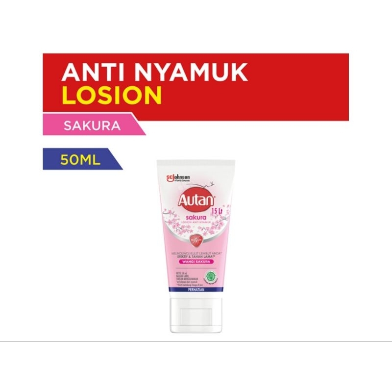 Jual autan lotion anti nyamuk all night Lavender 50ml atau sakura 50ml ...