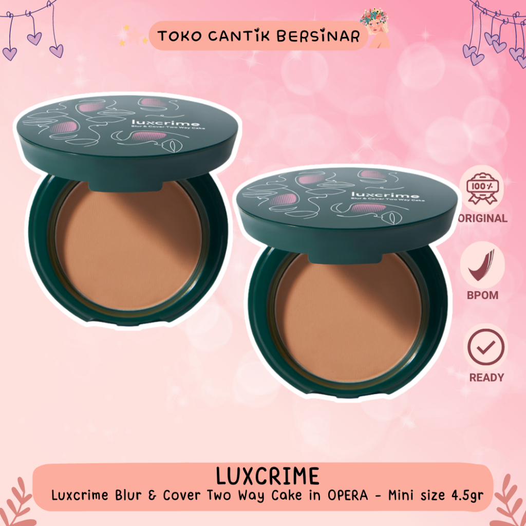 Jual Luxcrime Blur & Cover Two Way Cake in Opera Menghaluskan - Mini ...