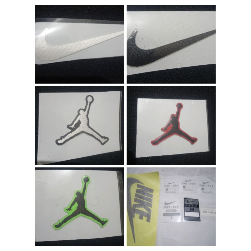 Jual sablon woven Nike jordan tag size Nike dan sablon Velvet Nike ...