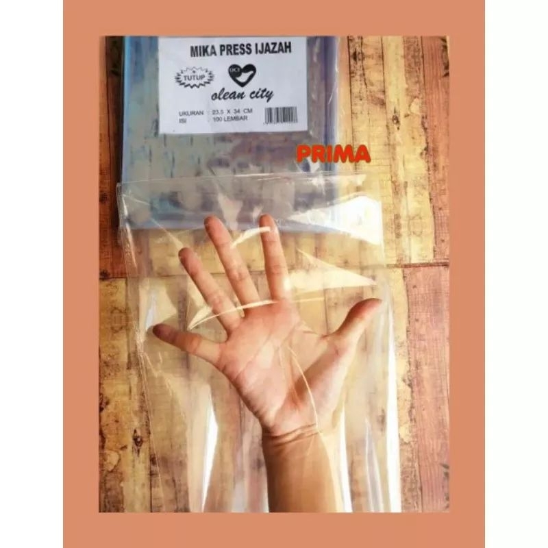 Jual 1 PAK PRESS MIKA TANPA PENUTUP/ 100 LBR PRESS MIKA (DENGAN / TANPA ...