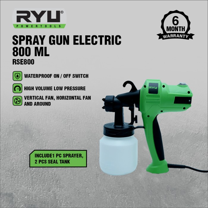 Jual Ryu spray gun electric 800 ml - semprotan cat tembok - perkakas ...