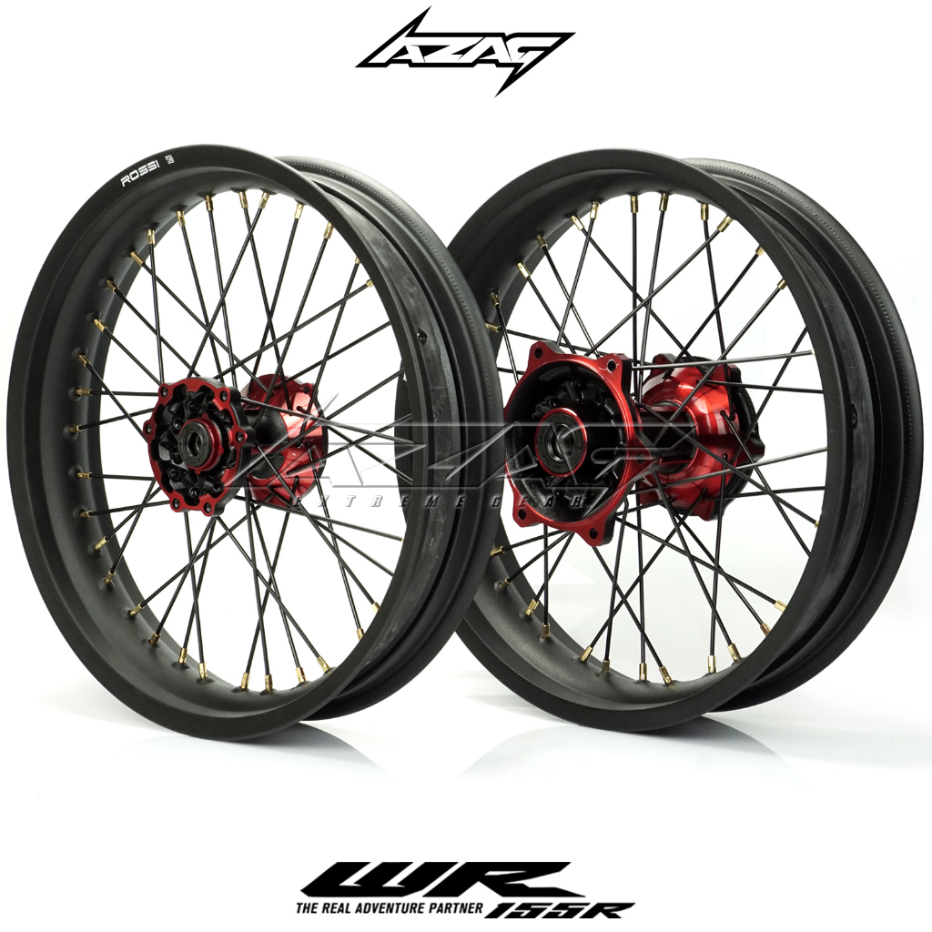 Jual velg set motor yamaha wr 155 ring 17 modif supermoto rossi scarlet ...