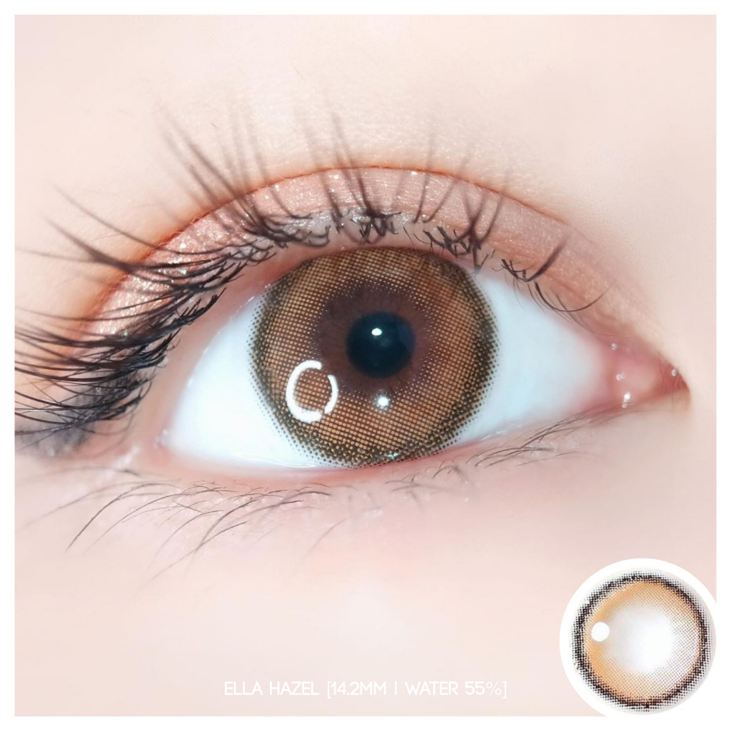 Jual MIKHAYLOVESHOP Softlens Ella Hazel | Kittykawaii | Shopee Indonesia