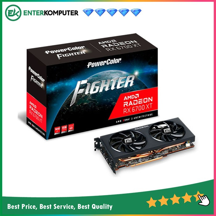 Jual PowerColor Radeon RX 6700 XT 12GB GDDR6 Fighter | Shopee Indonesia