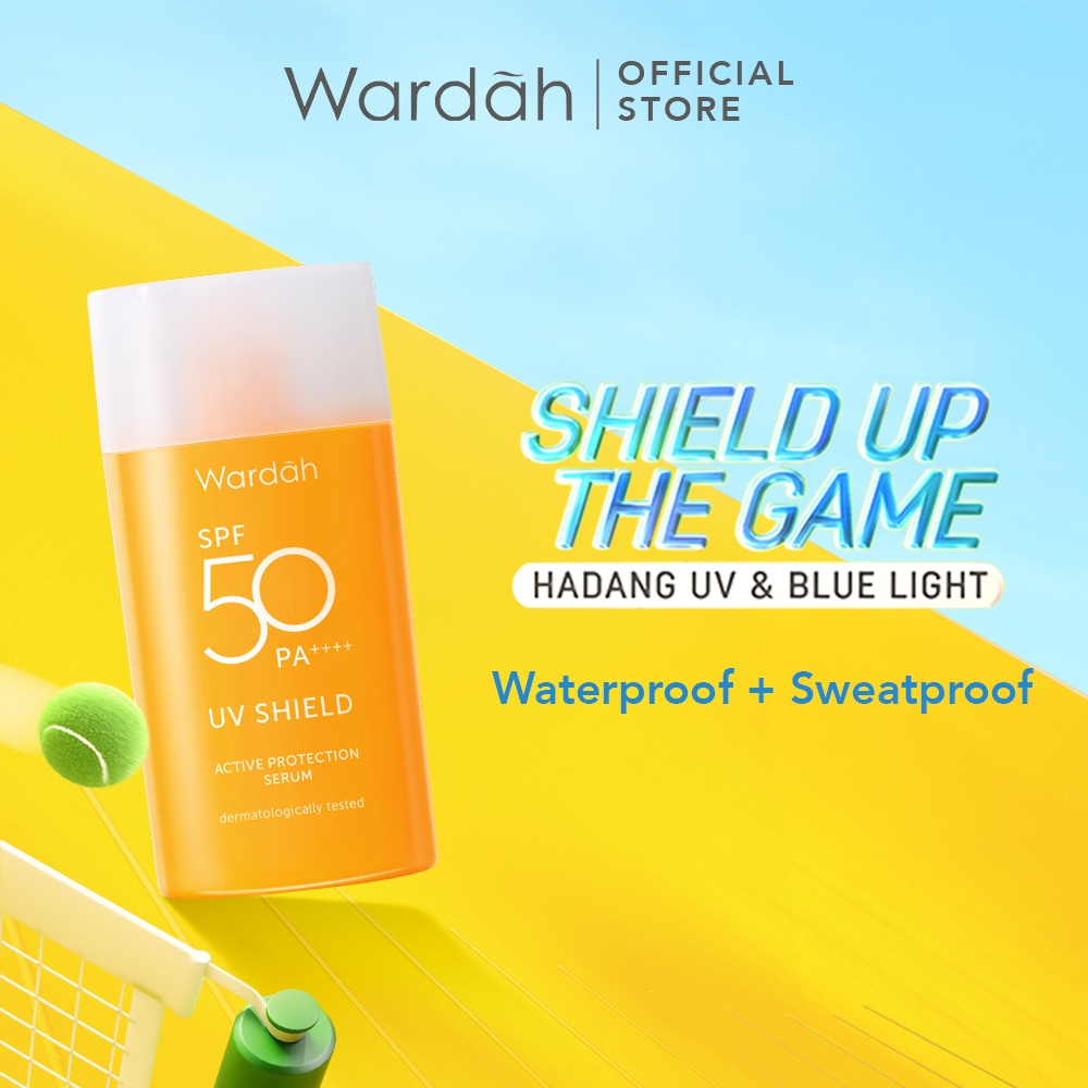 Jual Wardah UV Shield Active Protection Serum SPF 50 PA ++++ 35 ml - Sunscreen Wajah 0% Alkohol ...