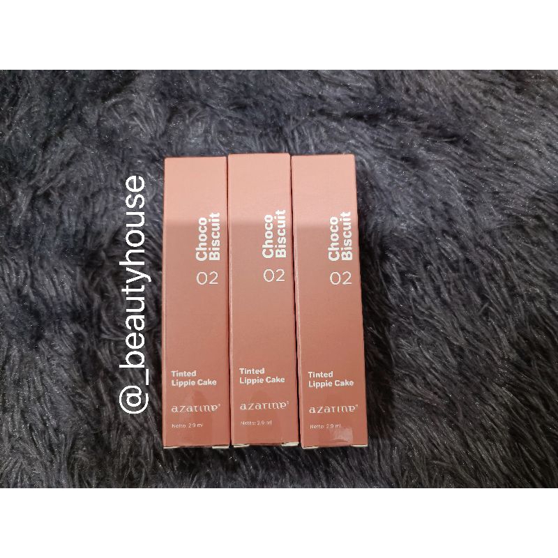 Jual ORIGINAL NEW Azarine Tinted Lippie Cake Lip Tint SHADE 02 CHOCO BISCUIT 03 PUMPKIN CAKE 2 ...