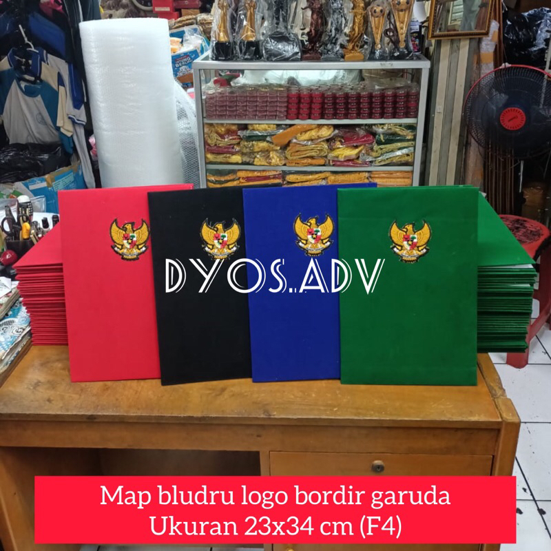 Jual Map beludru Map kantor map sekolah Map garuda pancasila bordir ...
