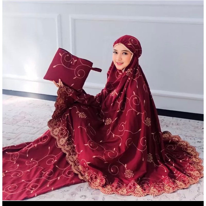 Jual Mysha_store.official - [COD] Mukena Dewasa Gracella Renda Series ...