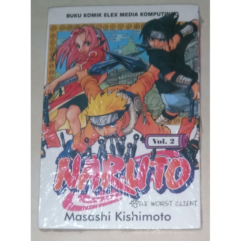 Jual komik Naruto vol 2 original segel | Shopee Indonesia