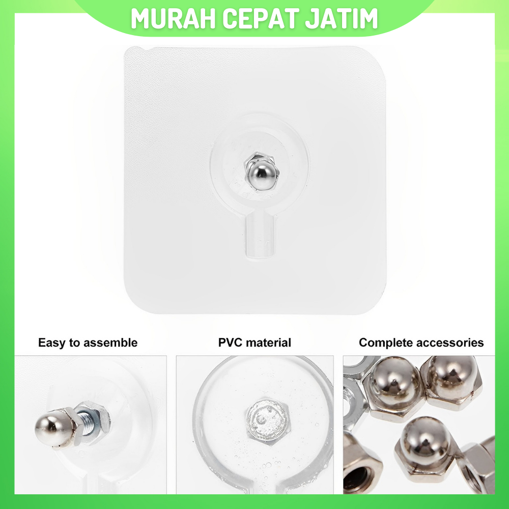 Jual Gantungan transparant skrup bongkar pasang serbaguna tempel ...