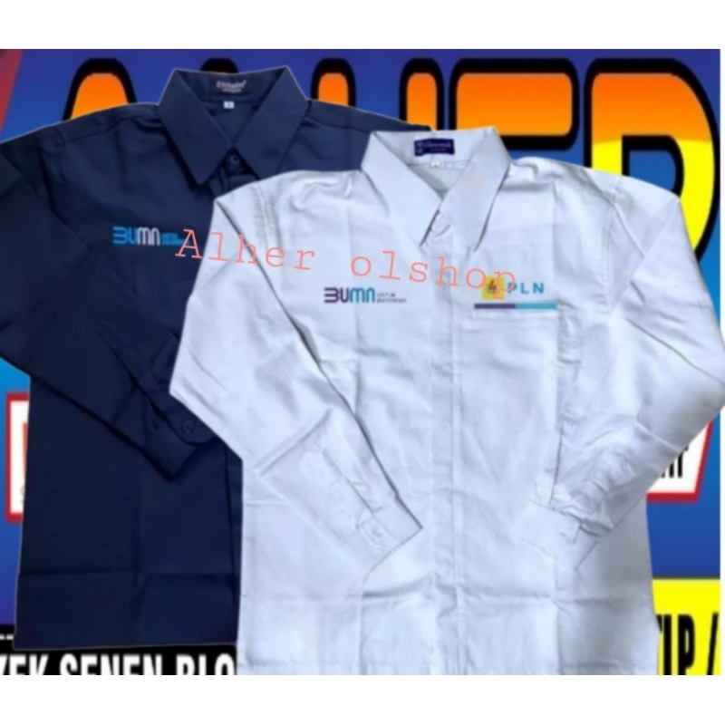 Jual kemeja BUMN PLN baju BUMN PLN pdh BUMN PLN seragam BUMN PLN kemeja ...