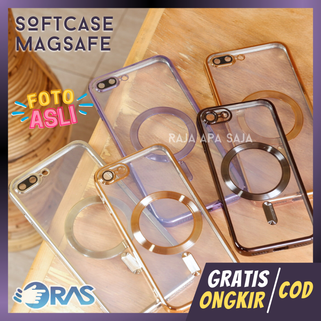 Jual Softcase For Iphone 7+ 8+ 7 8 Plus Magsafe Magnetic Silicon ...