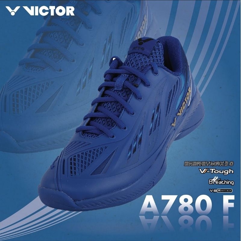 Jual Sepatu badminton victor A780 F biru | Shopee Indonesia