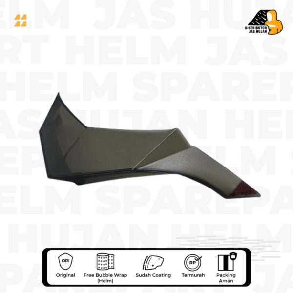 Jual spoiler bahan original NJS fullface Dijual Putih helm SPOILER ...