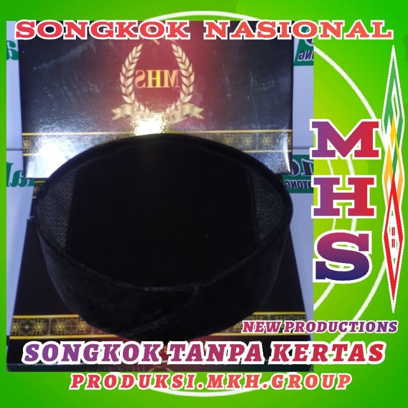 Jual SONGKOK HITAM /SONGKOK TANPA KERTAS MHS ORIGINAL | Shopee Indonesia