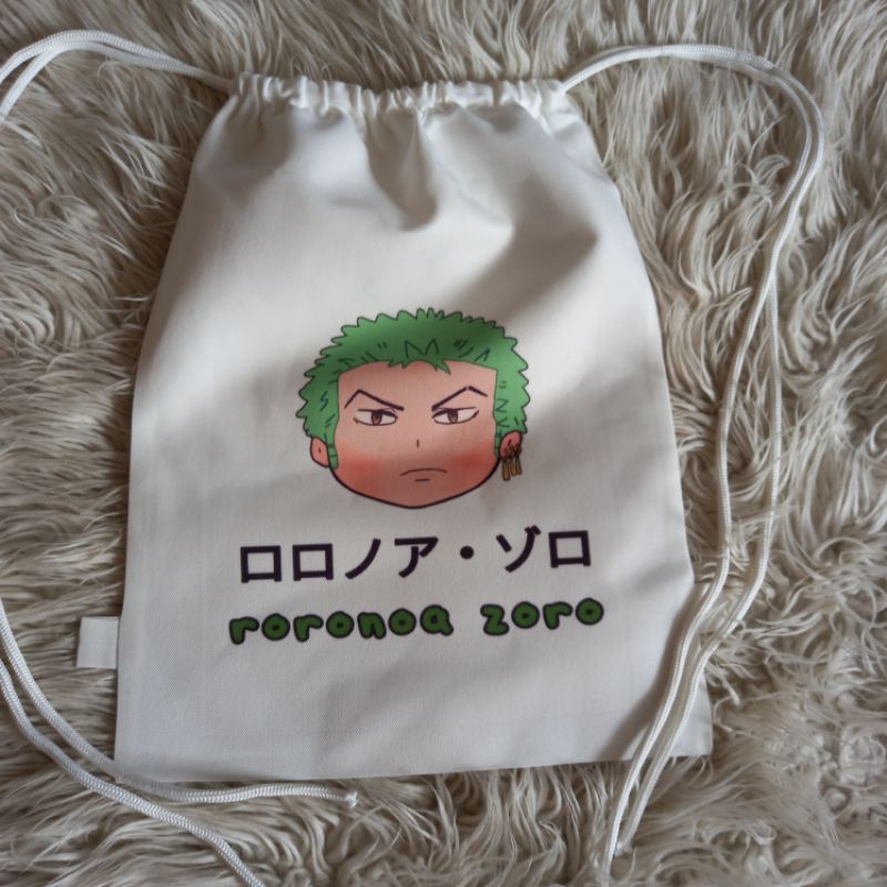 Jual Tas tali one piece string bag monkey d luffy zoro ace d portgas ...