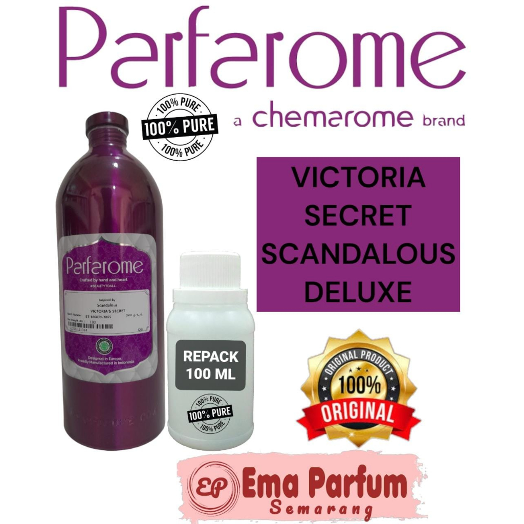 Jual (100 GR) SCANDALOUS DELUXE BY PARFAROME KEMASAN REPACK 100 GRAM ...