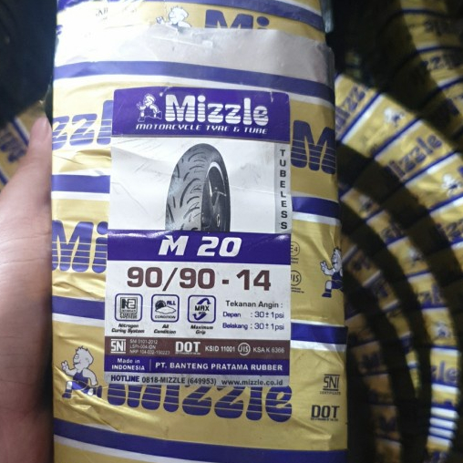 Jual Ban mizzle tubeless 90/90-14 vireo - m20 - m22 (1 ban) | Shopee ...