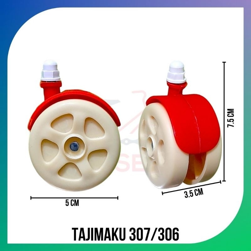Jual Roda Baby Walker Tajimaku Apollo Bulat Tipe 306/307/307B Baby ...