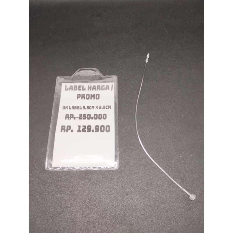Jual PLASTIK GANTUNGAN LABEL HARGA BARANG / TAG HARGA / MIKA LABEL ...