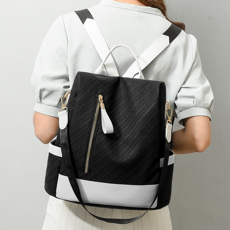 Jual TAS RANSEL WANITA ANTI AIR MURAH HITAM MALRINAS BACKPACK CEWEK ...