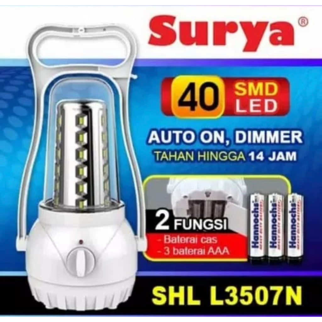 Jual Emergency LED Cat Ulang Surya SHL _L3507N | Shopee Indonesia